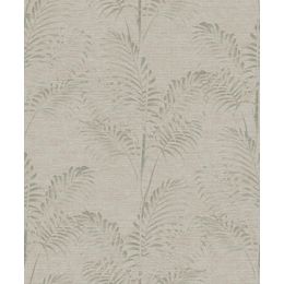 Vliestapete "Pure Nature Palme", B/L: 0,53mm x 10mm, beige, Art for the home, Tapeten, Gr&uuml;n - 53x10m