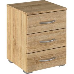 Nachtkommode Rauch, B:40cm H:52cm T:40cm, braun, Holzwerkstoff, Sideboards, "Nachttisch Nachtkonsole Beistelltisch Kommode Sideboard TORRENT", mit 2