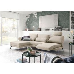 Ecksofa 3C CANDY, B:317cm H:87cm T:188cm, grau, 100% Polyester, Wohnzimmer, Sofas, "Kairo modernes Multifunktions-Sofa, bequem, L-Form", inklusive