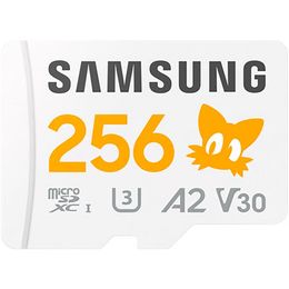 Samsung Speicherkarte "SONIC microSD + SD Adapter", 256 GB, weiß, Speicherkarten