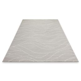 Teppich OTTO HOME, B:200cm H:12mm L:290cm, grau, Polyester, Wohnzimmer, Teppiche, "Adlee", Kurzflorteppich, gewebt, geometrisch, Wohnzimmer, modern,