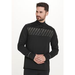 Endurance Herren Funktionsshirt "Loopy", schwarz, Gr. S, bedruckt, 100% Polyester, Shirts, mit reflektierenden Elementen