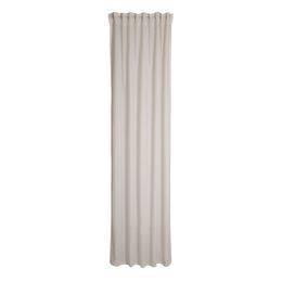 Vorhang HOMING, B:140cm H:245cm, beige, Polyester, Wohnzimmer, Gardinen, "Feles", Fertigschal