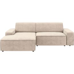 Ecksofa Trendmanufaktur, B:246cm H:73cm T:162cm, beige, 92% Polyester, 8% Polyamid, Wohnzimmer, Sofas, "Graz, wahlweise mit Sitzvorschub und