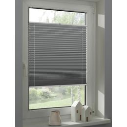 Sch&ouml;ner Wohnen Kollektion Plissee, B:70cm H:130cm, grau, SCH&Ouml;NER WOHNEN-KOLLEKTION, Obermaterial: 100% Polyester, Badezimmer, Plissees, "Thermo Plissee Ella", verschraubt,