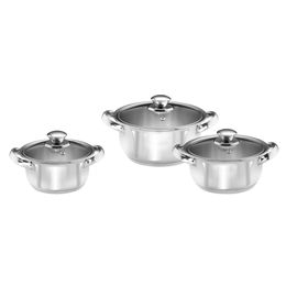 King Topf-Set "Silver Line", silber, T&ouml;pfe, Induktion