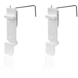 Klemmtr&auml;ger, H:1,4cm L:6,2cm, wei&szlig;, LICHTBLICK ORIGINAL, Kunststoff, Metall, Sichtschutzbefestigungen, "Klemmtr&auml;ger Klemmfix mit Klammer f&uuml;r