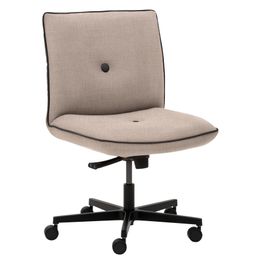 mayer Sitzmöbel Drehstuhl MAYER SITZMÖBEL, B:58cm H:89cm T:64cm, beige, Stoff, Esszimmer, Stühle, "myCOSYWORXX Homeoffice Sessel", besonders bequem gepolstert