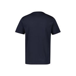 Lerros Herren T-Shirt "Lerros Unifarbenes T-Shirt f&uuml;r Herren mit Brustprint", blau, Gr. S, 100% Baumwolle, Shirts