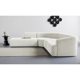 Ecksofa, B:287cm H:74cm T:267cm, beige, LeGer Home by Lena Gercke, 100% Polyester, Wohnzimmer, Sofas, "LYZA L-Form links/rechts, Modularsofa "XL",