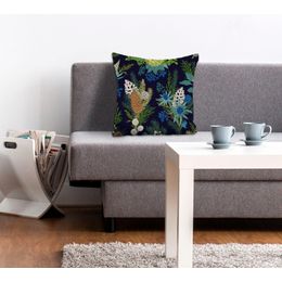 Dekokissen queence, B:40cm L:40cm, bunt, Polyester, Dekokissen_Sitzkissen_Kissenh&uuml;llen, "Camilla",