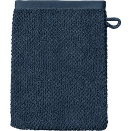 Waschhandschuh Ross, B:16cm L:21cm, blau, Frottier, Handt&uuml;cher, "SELECTION", 100 % Bio-Baumwolle