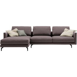 Ecksofa, B:280cm H:91cm T:172cm, lila, CREATION BY ROLF BENZ, Wohnzimmer, Sofas, "CR.414, Designecksofa, Polsterecke, L-Form", wahlweise aus feinstem
