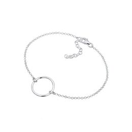 Elli Damen Armband "Kreis Schlicht 925 Silber", 19cm, ohne Stein, Silber 925 (Sterlingsilber), silber, Silber 925 (Sterlingsilber), Armb&auml;nder