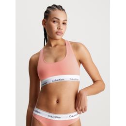 Damen Bralette, Calvin Klein Underwear, Gr. XS, orange, Jersey, Obermaterial: 53% Baumwolle, 35% Modal, 12% Elasthan, unifarben, BHs, mit klassischem