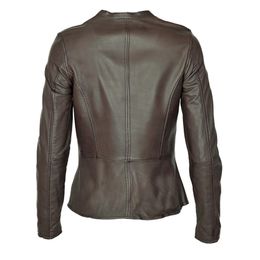Maze Damen Lederjacke "4202130", braun, Gr. S, Obermaterial: 100% Lammleder; &Auml;rmelfutter: 100% Polyester, Jacken