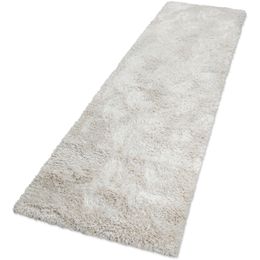 Hochflor-Teppich OTTO HOME, B:80cm H:50mm L:300cm, beige, Polyester, Teppiche, "Josetta, auch als Läufer erhältlich", Langflor, Shaggy, dichter