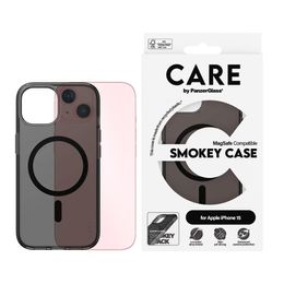 Handyh&uuml;lle "MagSafe Compatible Smokey Case f&uuml;r Apple iPhone 15", B:11cm H:2cm T:19,5cm, schwarz, CARE BY PANZERGLASS, H&uuml;llen, Backcover, Schutzh&uuml;lle,