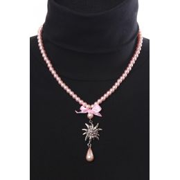 Allg&auml;u Rebell ALLG&Auml;U REBELL Damen Kette mit Anh&auml;nger "Sonia", rosa, Basic, Glas, Halsketten, mit Edelwei&szlig; Anh&auml;nger