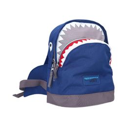 Depesche Kinder Rucksack "Rucksack Hai Underwater Dino World 27 x 22 cm dunkelblau", blau, Polyester, Rucksäcke
