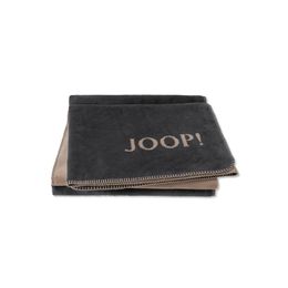 JOOP! Wohndecke JOOP, B:150cm, schwarz, Obermaterial: 58% Baumwolle CO. 35% Polyacryl PAN. 7% Polyester PES., Wohndecken, "Wohndecken 1er Pack"