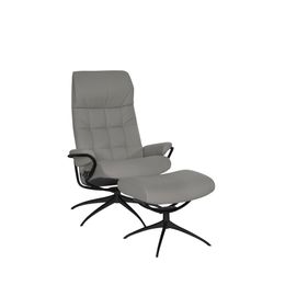 Relaxsessel stressless, B:80cm H:116cm T:71cm, grau, Leder BATICK: durchgef&auml;rbtes und genarbtes M&ouml;belleder;Leder PALOMA: durchgef&auml;rbtes