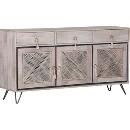 Sideboard GUTMANN FACTORY, B:150cm H:80cm T:45cm, beige, Wohnzimmer, Sideboards, Kommode, Breite 150 cm