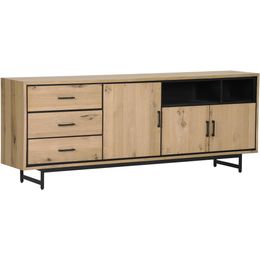 Sideboard GUTMANN FACTORY, B:120cm H:80cm T:43cm, beige, MDF, Wohnzimmer, Sideboards, Kommode, Breite 120 cm