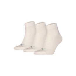 Puma Herren Kurzsocken "Socken Quarter Plain 3P 3er Pack", Gr. 43, weiß, Obermaterial: 68% Baumwolle CO. 18% Polyamid PA. 12% Polyester PES. 2%
