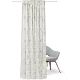 Gardine FEEL OF NATURE, B:140cm H:245cm, gr&uuml;n, Baumwolle, Wohnzimmer, Gardinen, "Heidi", HxB: 245x140