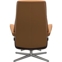 stressless "View" Set, Relaxsessel mit Hocker, mit Hocker, mit Cross Base, Gr&ouml;&szlig;e S, M & L, Holzakzent Wenge