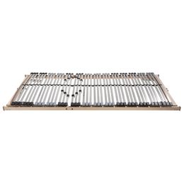 Lattenrost Beco, B:140cm H:7,5cm L:200cm, grau, Lattenroste, "Premium", 42 flexible Federleisten