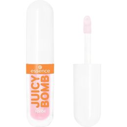 Essence Kinder Lipgloss "JUICY BOMB PARTY lip oil", rosa, Lippen-Kosmetika, Pflegende Ölformel, nicht-klebendes, glänzendes Finish, Pfirsichduft.