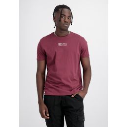 Herren T-Shirt "Organics EMB T-Shirt", rot, Gr. S, Alpha Industries, Obermaterial: 100% Baumwolle, Shirts