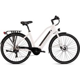 HOLLANDIA E-Bike "Mantova", 49cm, 28 Zoll (71,12cm), weiß, Elektrofahrräder, Pedelec, Elektrofahrrad für Damen u. Herren