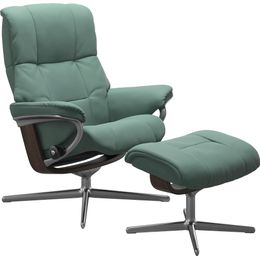 stressless "Mayfair" Set, Relaxsessel mit Hocker, mit Hocker, mit Cross Base, Gr&ouml;&szlig;e S, M & L, Holzakzent Wenge