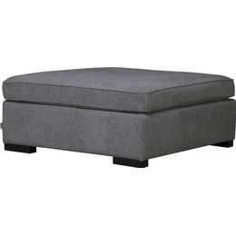 Polsterhocker Home Affaire, B:90cm H:48cm T:100cm, grau, 100% Polyester, Hocker, "Skara", Passend zur Serie »Skara«.
