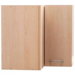 Wiho-K&uuml;chen Eckh&auml;ngeschrank WIHO K&Uuml;CHEN, B:60cm H:56,5cm T:35cm, braun, K&uuml;che, Schr&auml;nke, "Kiel", 60 cm breit