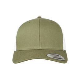 Flexfit Damen Flex Cap "Flexfit Unisex Retro Trucker 2-Tone"buck, wei&szlig;, 60% Baumwolle, 40% Polyester, Caps