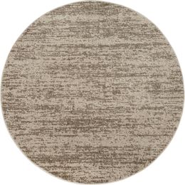 Teppich Sanat, H:10mm &Oslash;:80cm, beige, Kunstfaser, Wohnzimmer, Teppiche, "Oslo", Kurzflor, Wohnzimmer, Schlafzimmer, fussbodenheizungsgeeignet