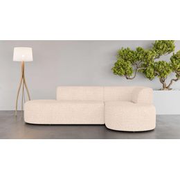 Ecksofa OTTO HOME, B:260cm H:73cm T:170cm, beige, 100% Polyester, Wohnzimmer, Sofas, "Ecksofa Tvinne mit Ottomane links oder rechts bestellbar",