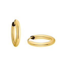 Amor Damen Paar Creolen "9146338", Gelbgold 375, gold, Gelbgold 375, Ohrringe, Made in Germany