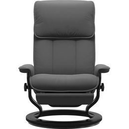 Relaxsessel stressless, B:87cm H:101cm T:78cm, grau, Leder BATICK: BATICK ist ein leicht korrigiertes, durchgef&auml;rbtes und genarbtes M&ouml;belleder, bei
