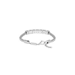 Lacoste Damen Armband "SCRIPT", 20,5cm, Edelstahledelstahlfarben, Edelstahl, Armb&auml;nder
