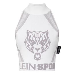 Plein Sport Kinder Lauftop "Sport Top", wei&szlig;, Gr. XS, Obermaterial: 70% Viskose, 30% Polyester, Tops