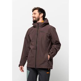 Jack Wolfskin Herren Funktionsjacke "FERNBLICK 2L JKT M"rot, earth, Gr. M, OBERSTOFF 100% POLYESTER FUTTER 100% POLYESTER, Jacken