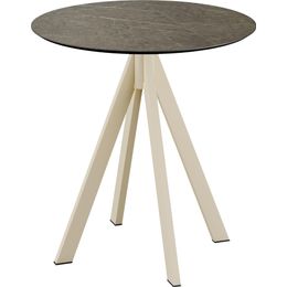 Klapptisch Essentials, B:70cm H:73,2cm T:70cm, beige, Stahl/HPL Tischplatte, Garten, Tische, "Infinity", in verschiedenen Ausführungen