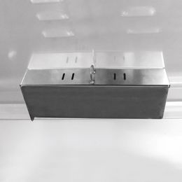 Aromabox Tepro, B:11,5cm H:6,5cm T:8cm, silber, Edelstahl, R&auml;ucherboxen, f&uuml;r Spanferkel- und Lammgrill "Columbus"