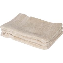 Sch&ouml;ner Wohnen Kollektion Waschhandschuh, B:16cm L:21cm, beige, SCH&Ouml;NER WOHNEN-KOLLEKTION, Frotteevelours, Handt&uuml;cher, "Cuddly", schnell trocknende Airtouch-Qualit&auml;t