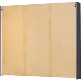 Spiegelschrank Welltime, B:80cm H:75cm T:15,7cm, grau, FSC-zertifizierter Holzwerkstoff, Badezimmer, Schr&auml;nke, "Torino", Breite 80 cm, 3-t&uuml;rig,
